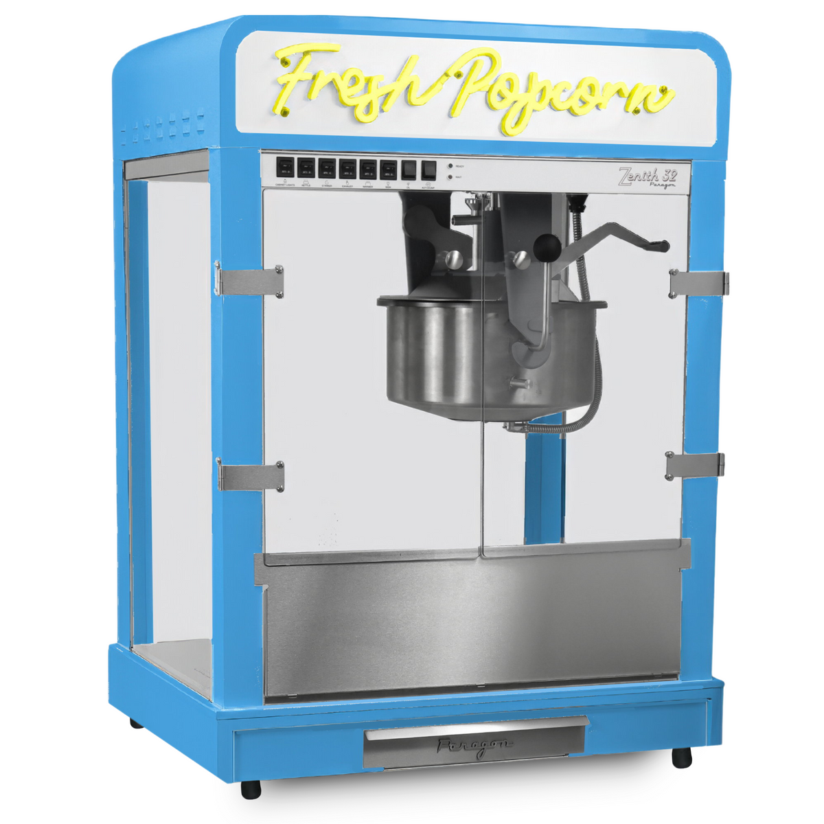 Zenith 32 oz. Popcorn Machine - Blue — Paragon Concessions
