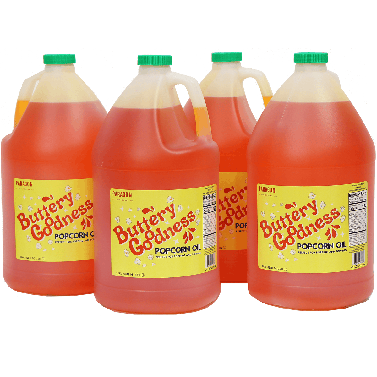 Buttery Goodness Popcorn Oil - 1 Gal. 4 Pack — Paragon Concessions
